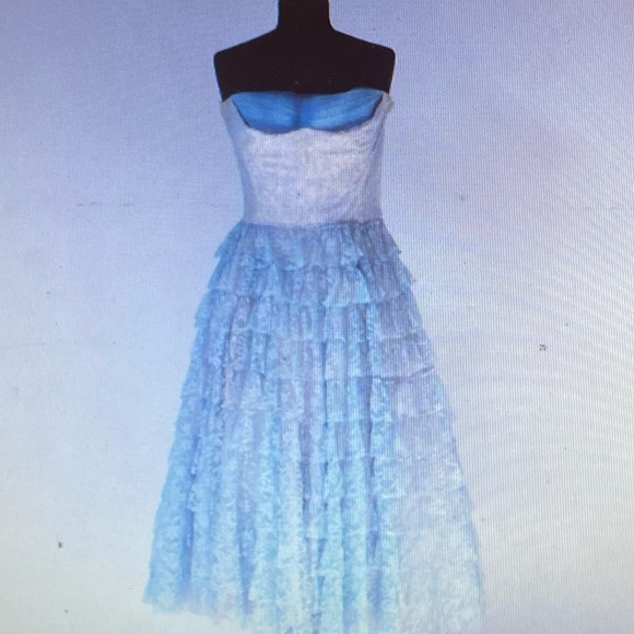 Vintage | Dresses | Vintage 95s Light Blue Prom Dress | Poshmark